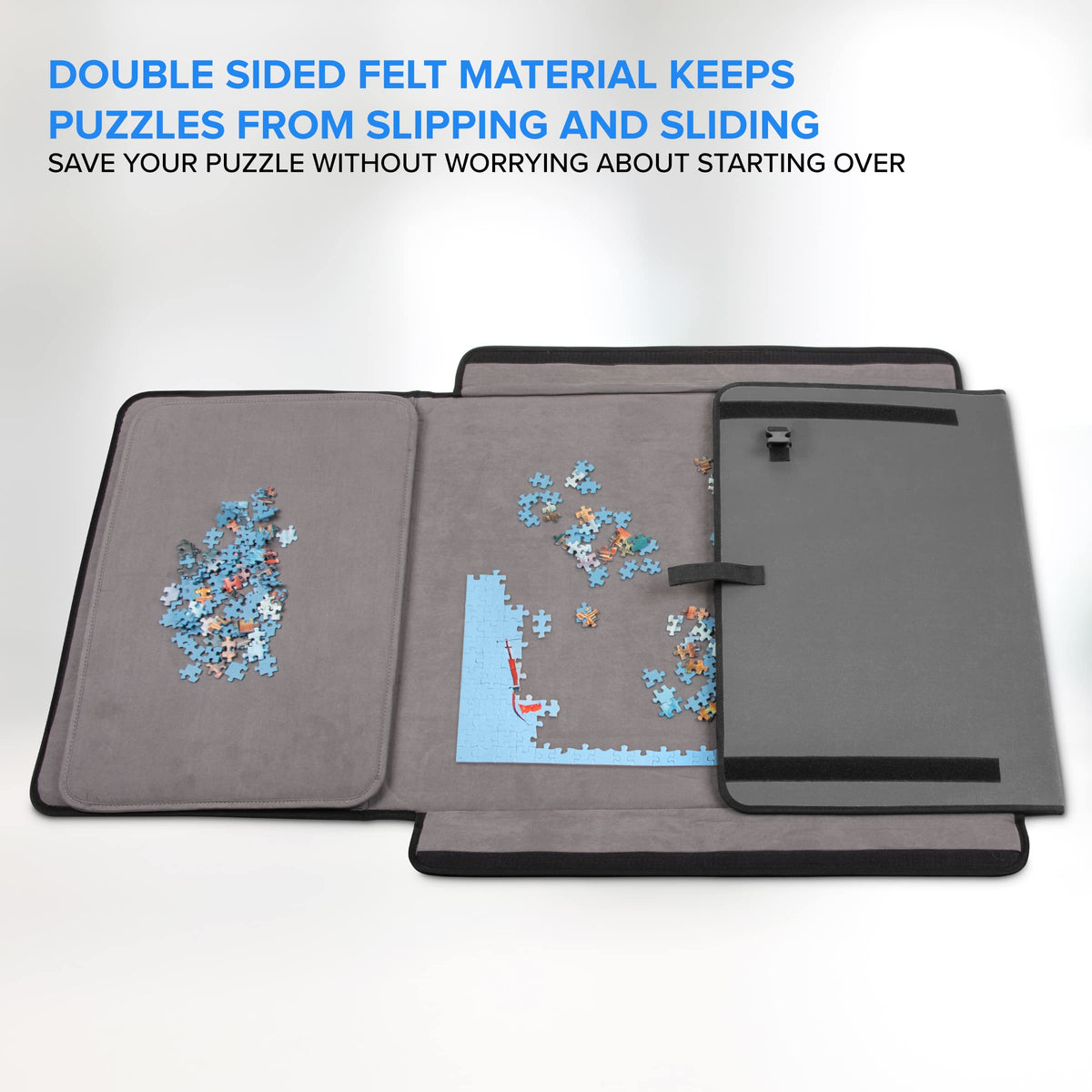 Jumbl 1000-Piece Puzzle Caddy, Portable Puzzle Board & Travel Case wit ...